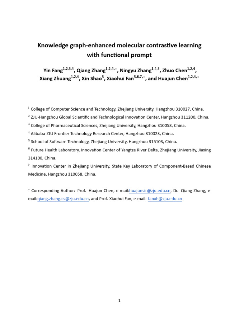 NatureMI Knowledge Graph Enhanced Molecular Contrastive Learning With ...
