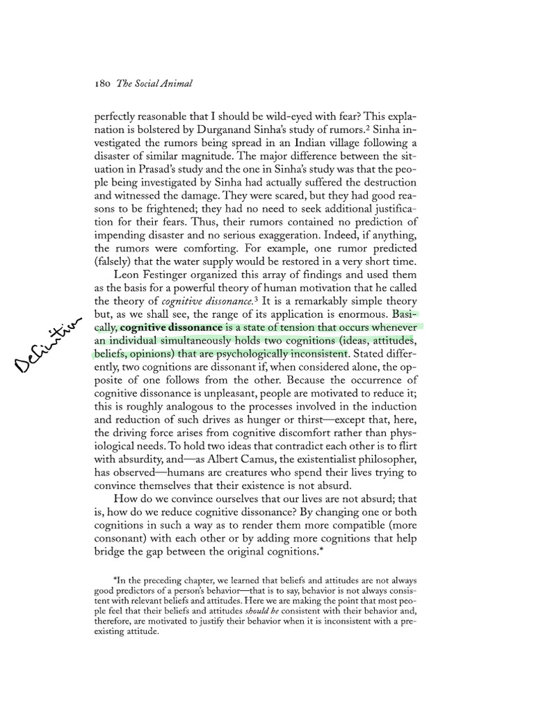 Cognitive+Dissonance | PDF