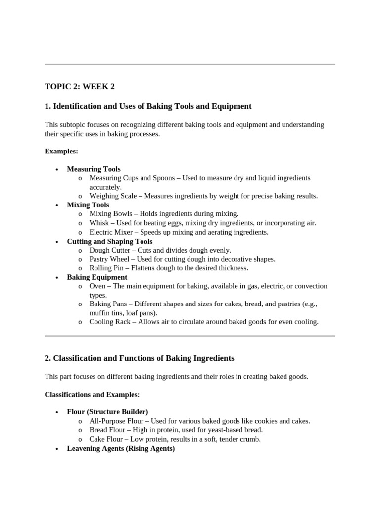 Topic 2 Bread and Pastry | PDF | Baking | Breads