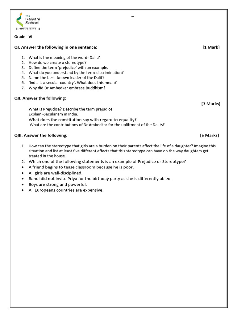 Diversity and Discrimination Question | PDF