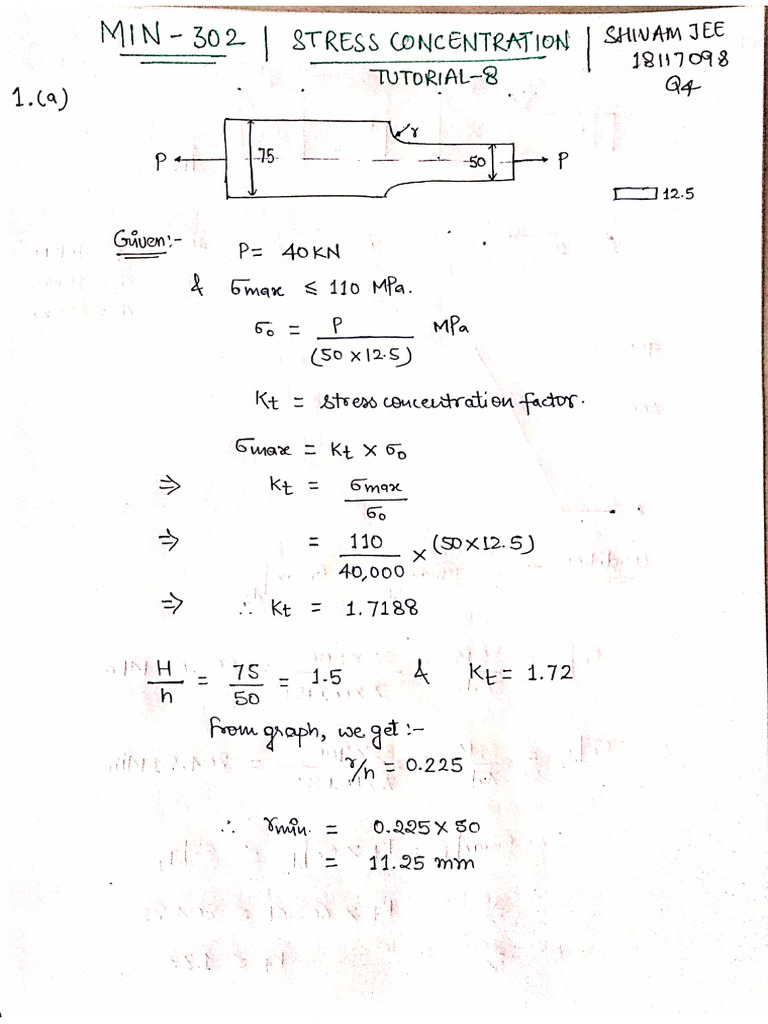 Tut 7 Stress Conc | PDF