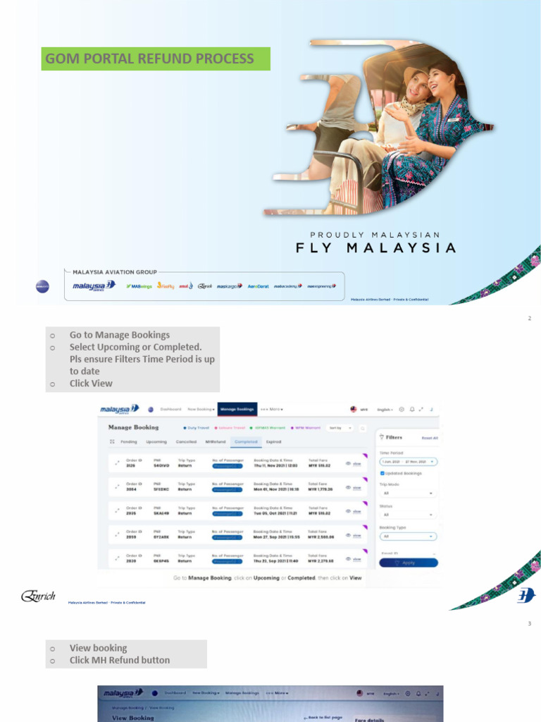 GOM Portal Refund Process Guide | PDF