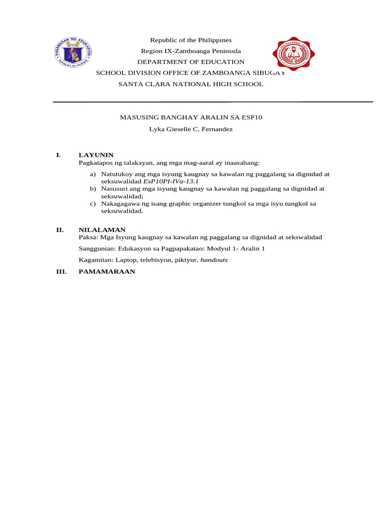 dlp week 1 for esp10 | PDF