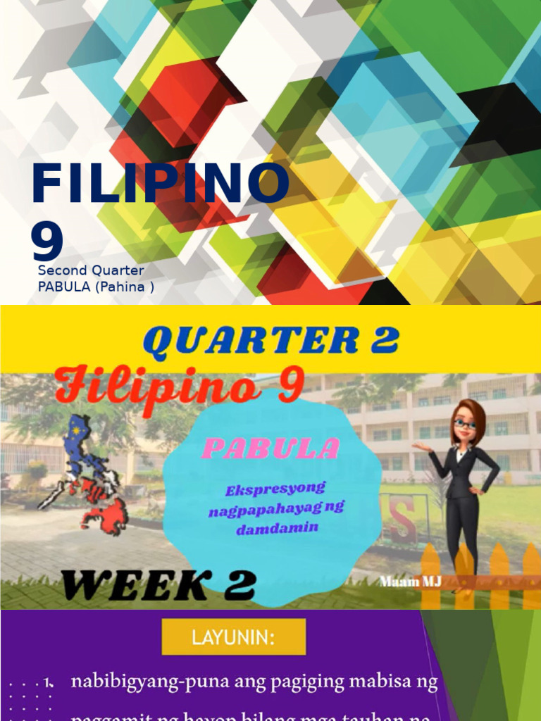 PPT-FILIPINO 9-2ndQ-PABULA Week 2 | PDF