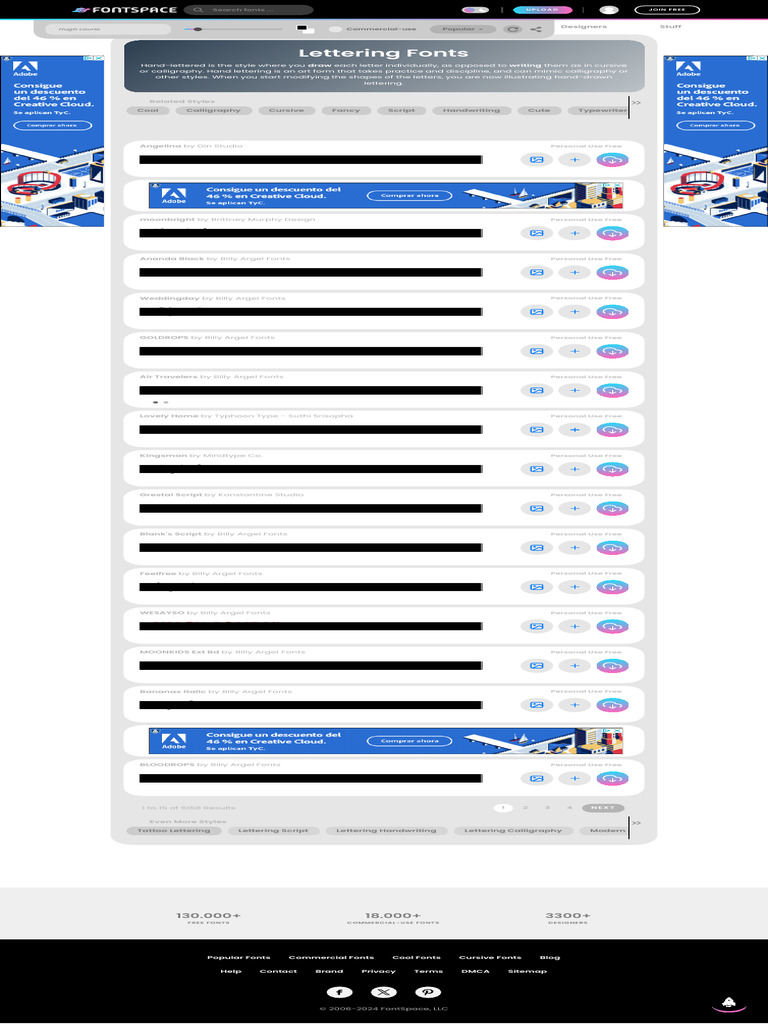Lettering Fonts FontSpace | PDF | Typefaces | Communication Design