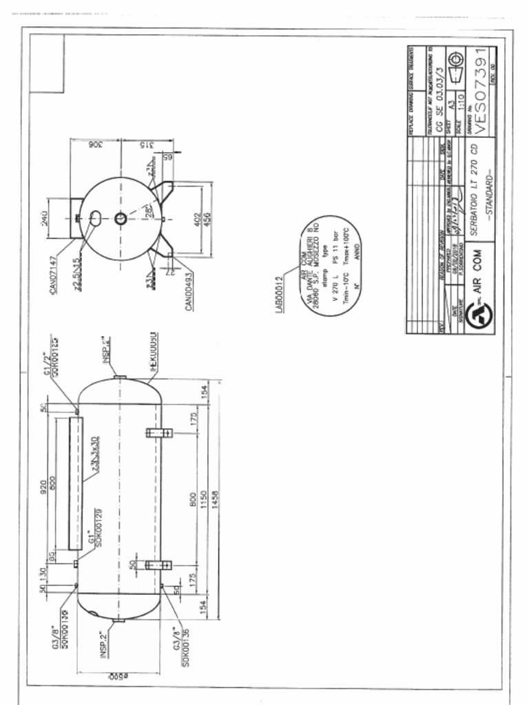 Plan 270 Litres Avec Plateau | PDF