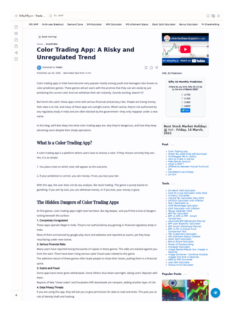 Risks of Color Trading Apps in India | PDF | Mobile App | Cybercrime