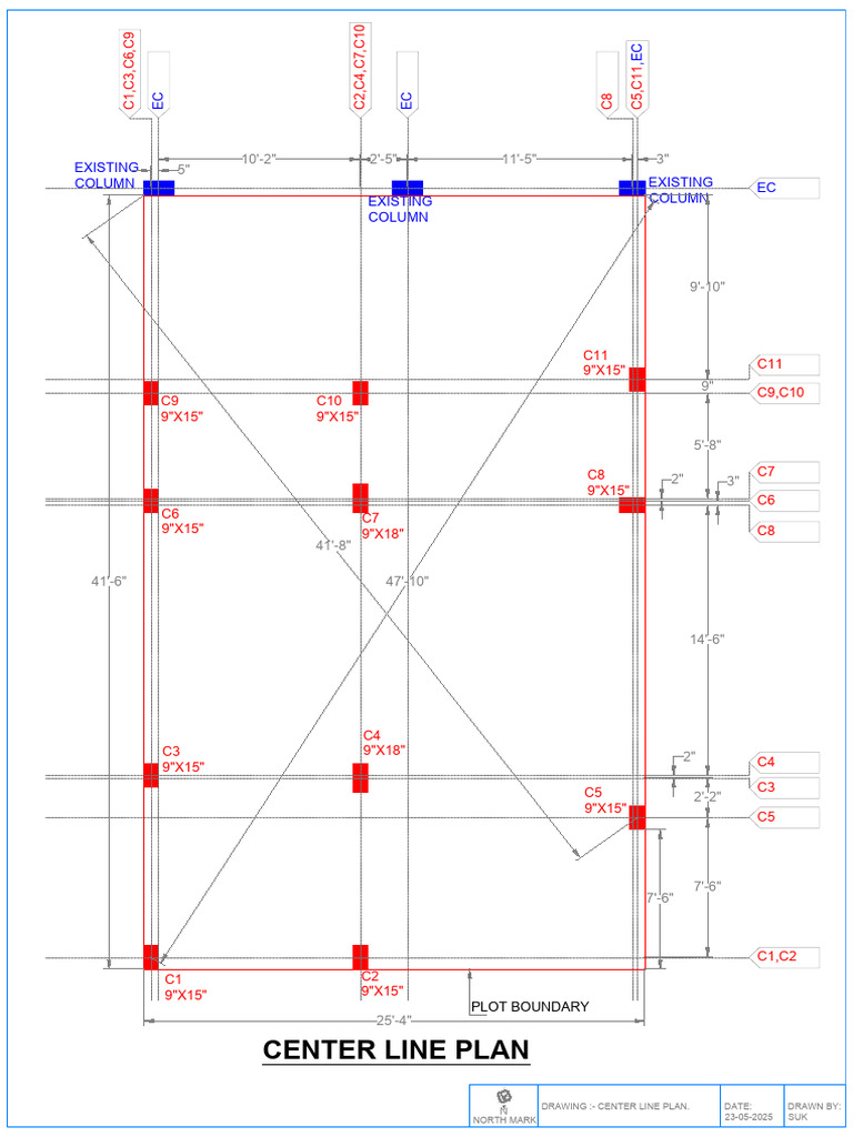 Shweta - Center Line Plan | PDF