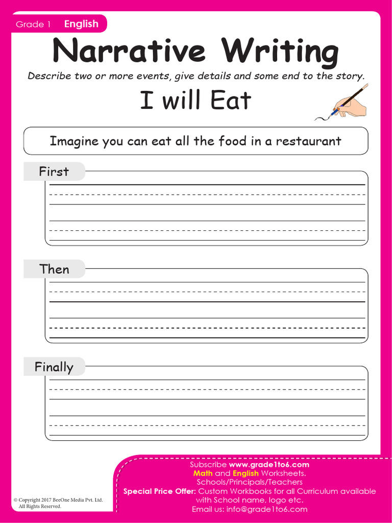 Narrative Writing Grade 1 | PDF