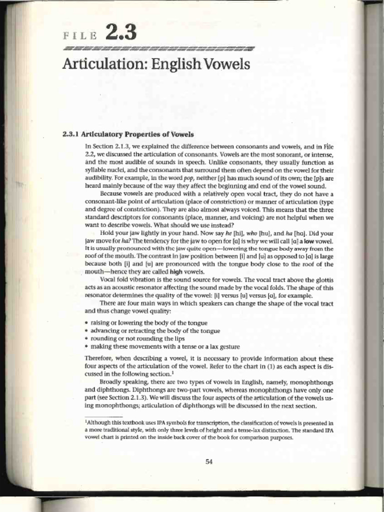 Phonetics 2.3-2.4 | PDF