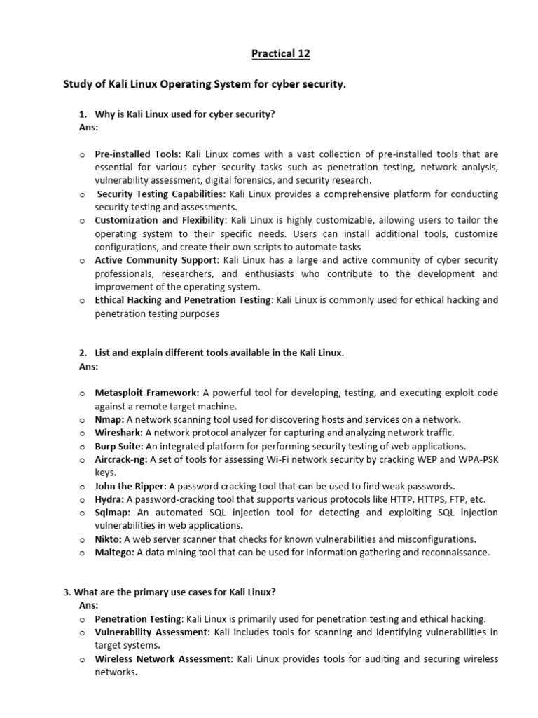 Practical 12 | PDF | Security | Computer Security
