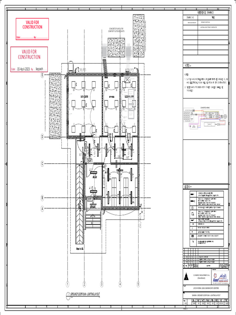 1-Saw-Xx-E05-1001-001 - 03 - JS1214 - Alm-Gf Lighting Layout - Ifc | PDF