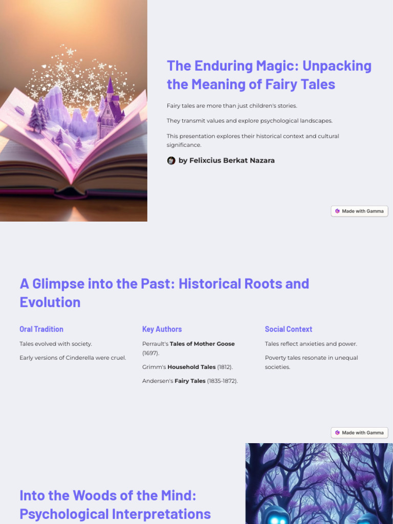 The Enduring Magic Unpacking The Meaning of Fairy Tales | PDF | Fairy ...