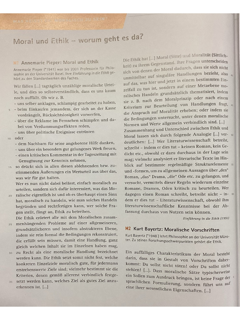 Moral Und Ethik | PDF