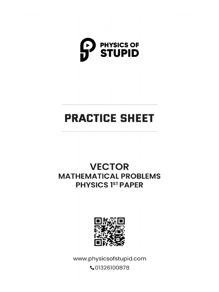 A4 - Vector Practice Sheet - 130Q&A | PDF