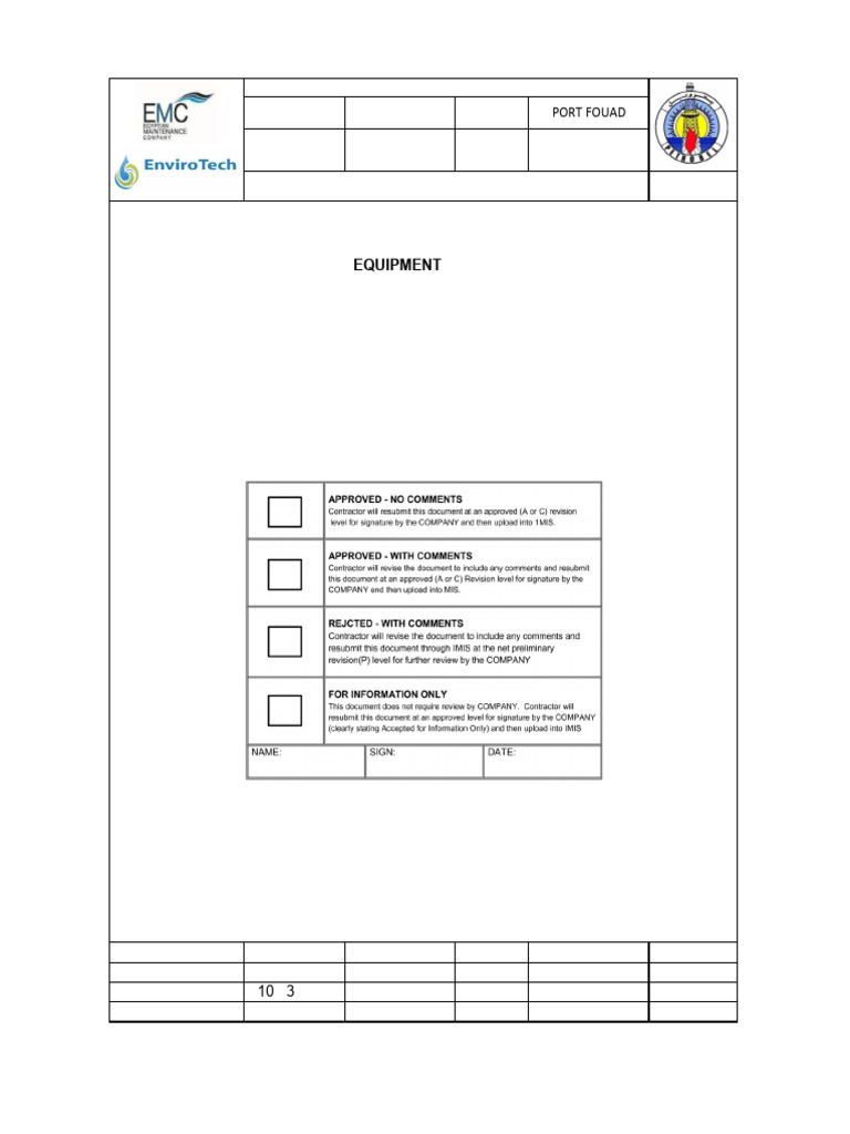 Oily Water Tank Data Sheet | PDF | Technical Communication | Systems ...
