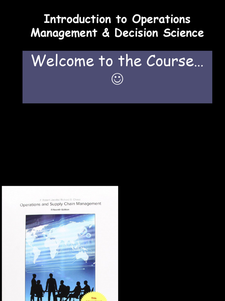 OM-Introduction_&_Operations_Strategy-1 | PDF | Efficiency | Supply Chain