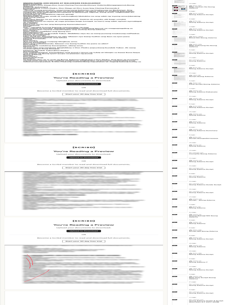 Ibong Adarna Full Script PDF 2 | PDF