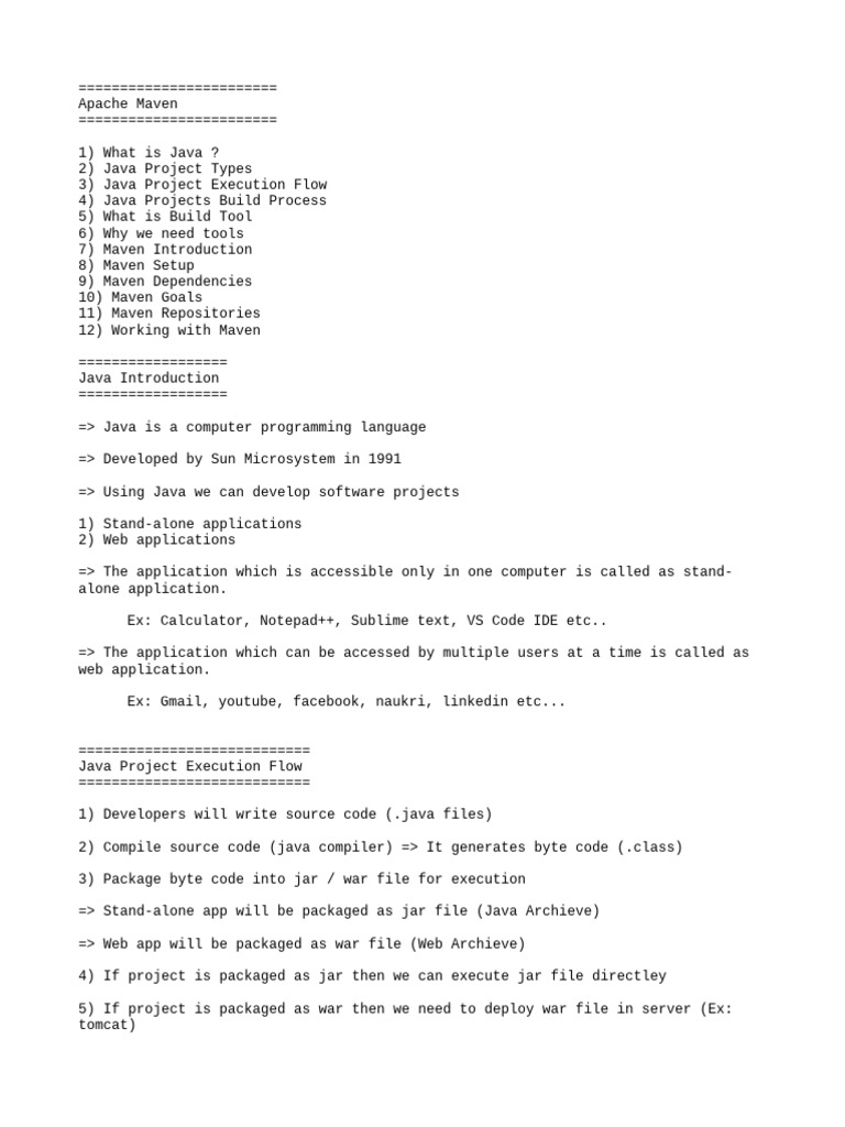 04 - Maven Running Notes (3) | PDF | Information Technology | Software ...