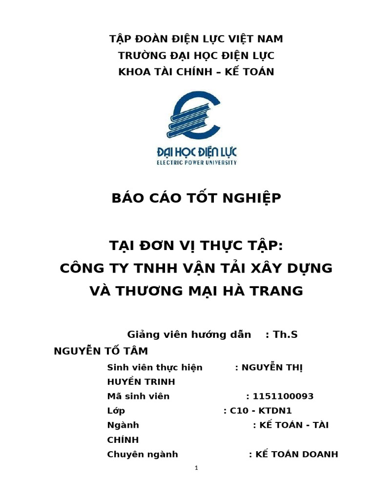 (123doc) Bao Cao Tong Hop Truong Dai Hoc Dien Luc | PDF