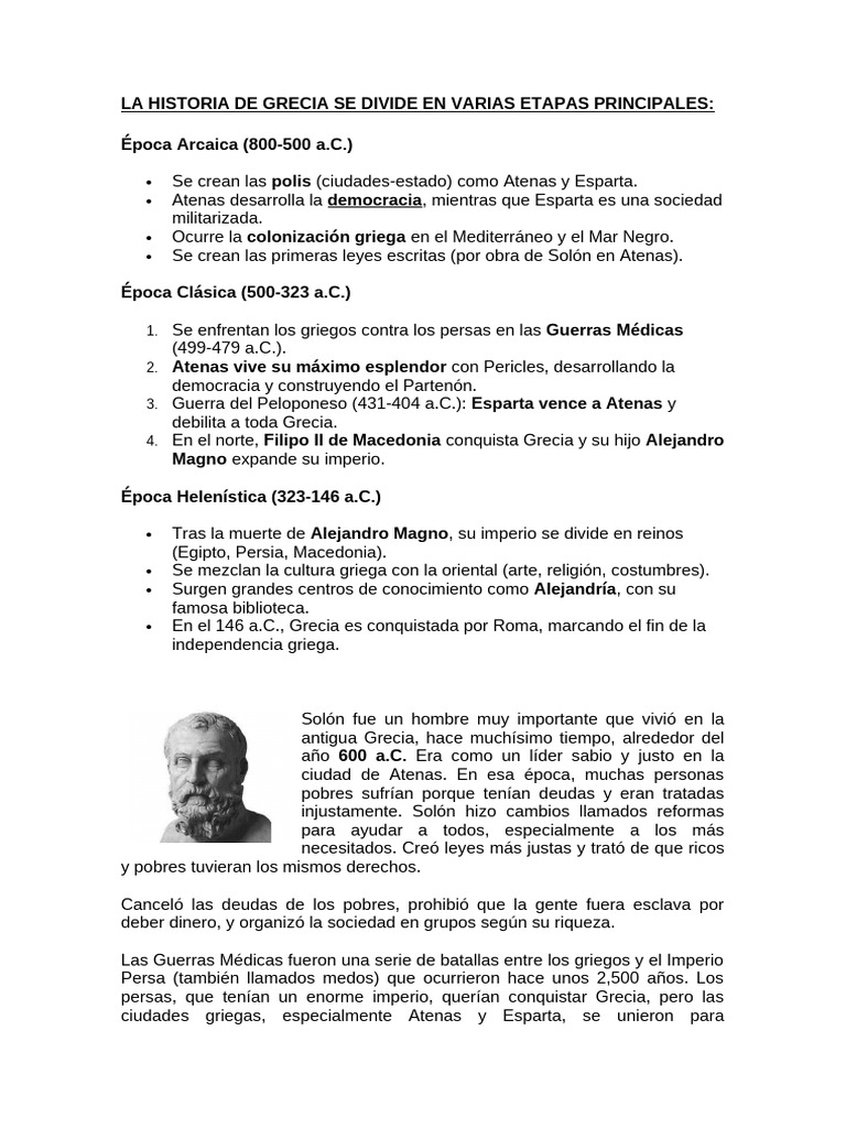La Historia de Grecia | PDF | Antigua Grecia | Esparta