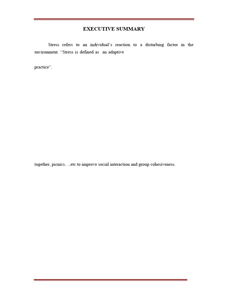 A Study On Stress Management of Employees at Flowserve Microfinish ...