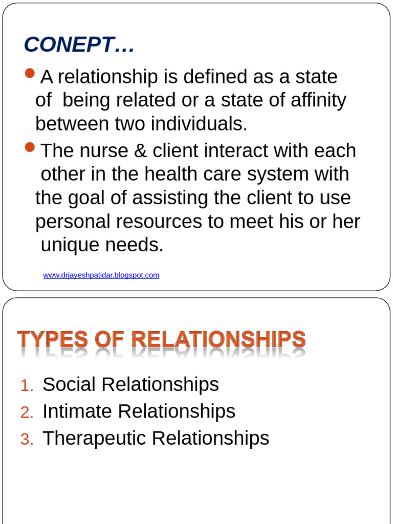 Therapeutic Nurse Patient Relationship. | PDF | Intimate Relationships ...