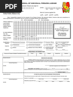 Arms License Application Form PK SINDH | PDF | Projectiles | Projectile Weapons