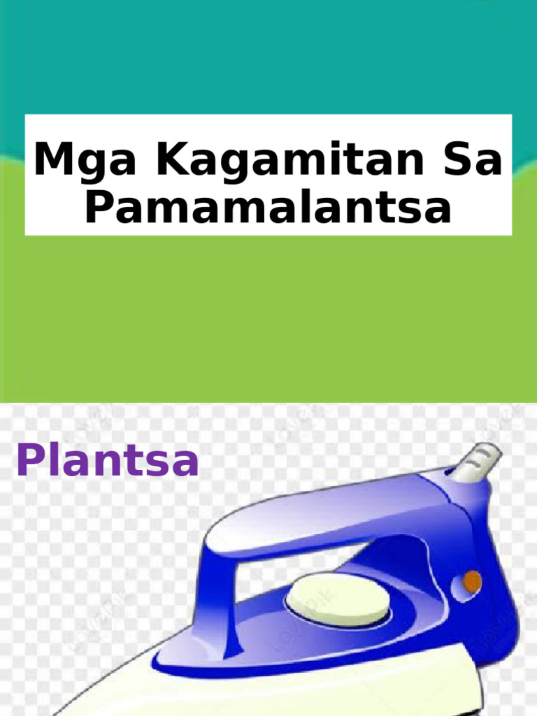 Mga Kagamitan Sa Pamamalantsa | PDF