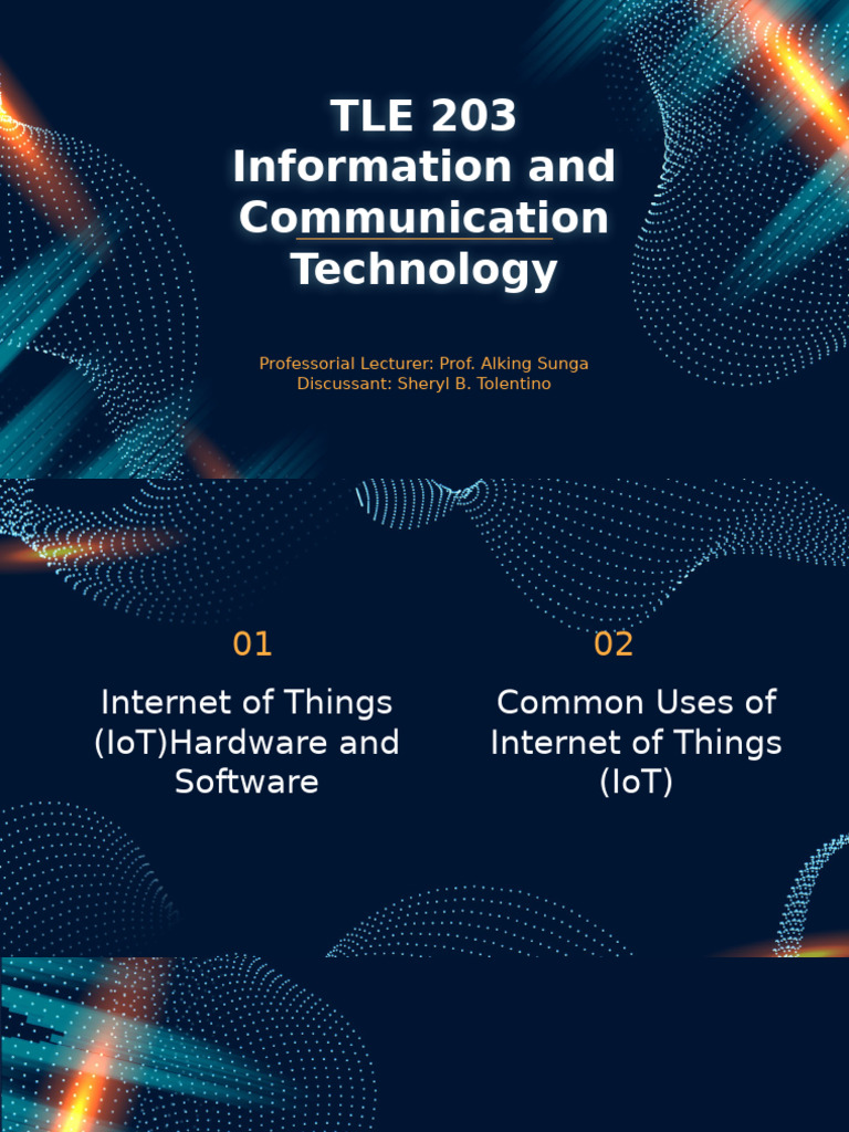 Tle 203 Internet of Things | PDF | Internet Of Things | Application ...