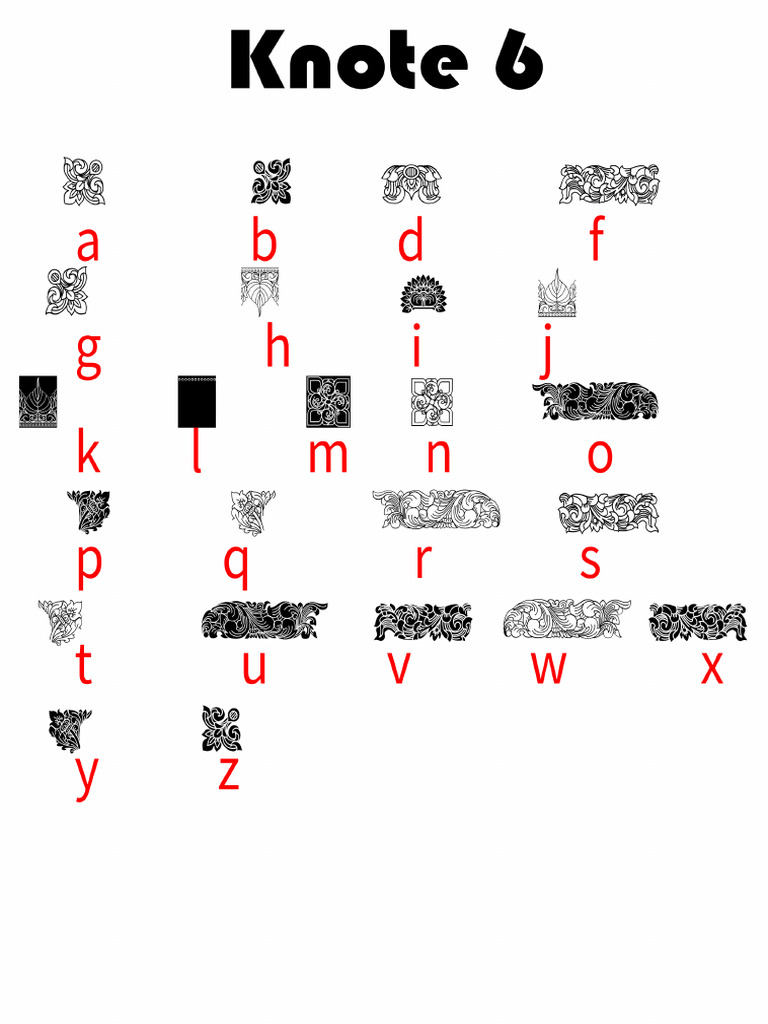 Knote Font - Page - 06 | PDF
