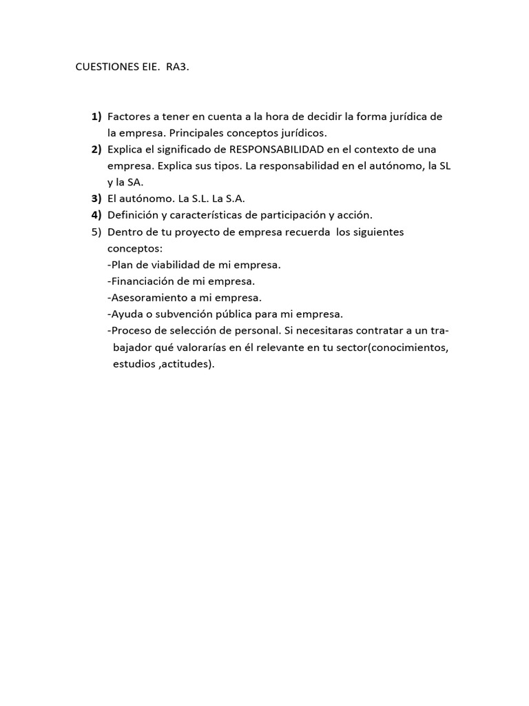 Cuestiones Eie Ra3 | PDF