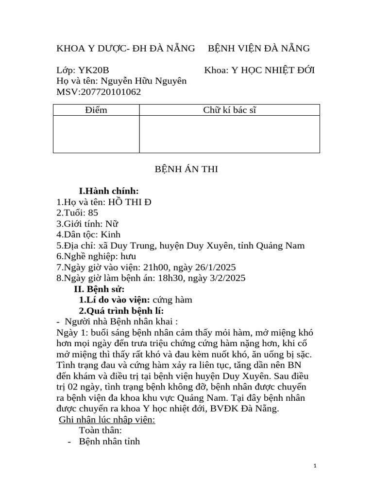 Benh An Truyen Nhiem SXH | PDF