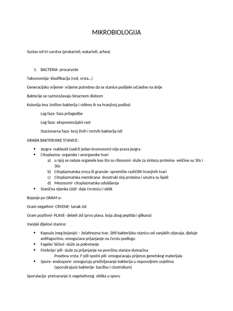 MIKROBIOLOGIJA | PDF