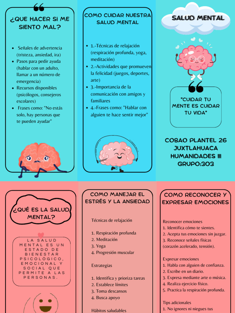 Estrategias para Cuidar la Salud Mental | PDF | Las emociones | Meditación