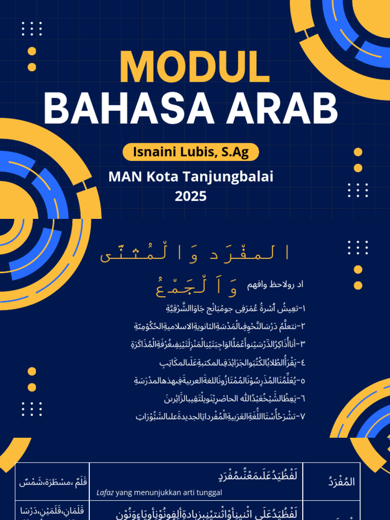Modul Bahasa Arab | PDF