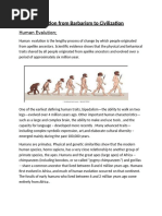 Human Evolution Project Class 12 | PDF