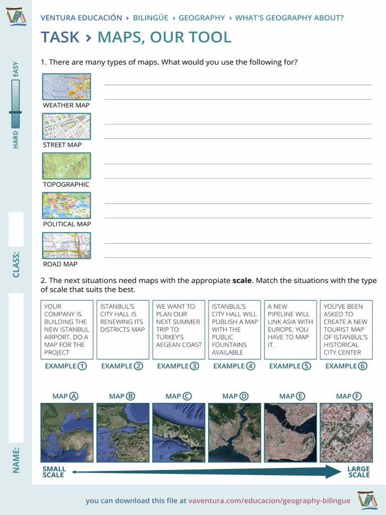 TASK GEOGRAPHY: Maps, Our Tools | PDF