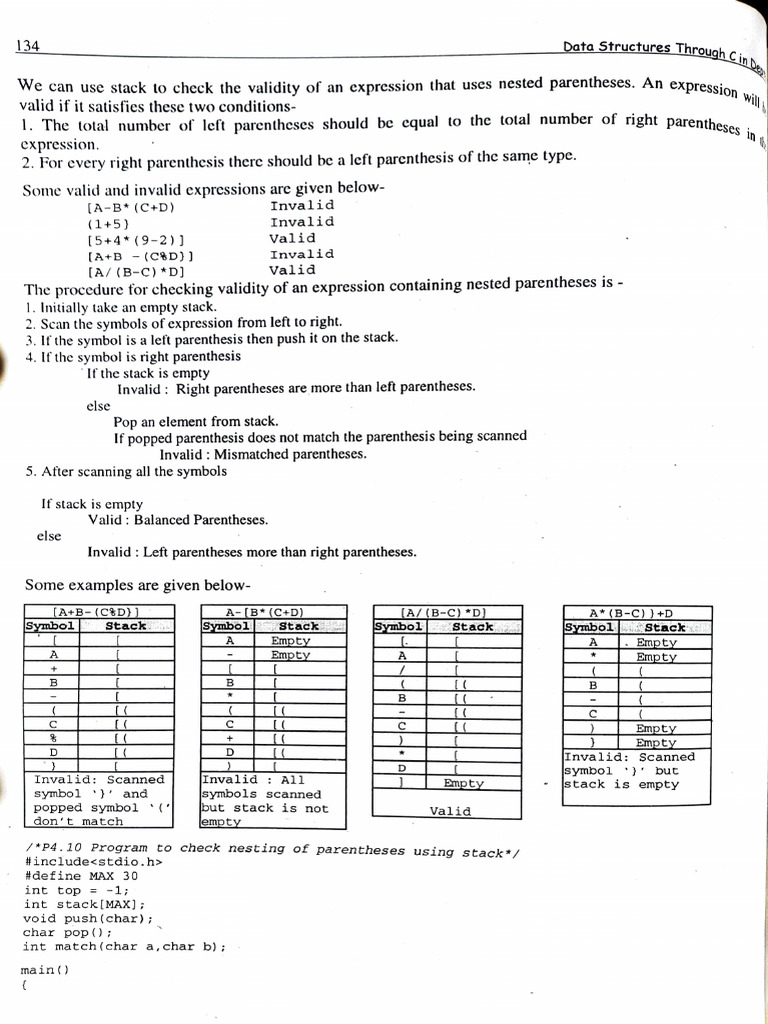 DSA - Application of Stack | PDF | Mathematical Notation | Notation