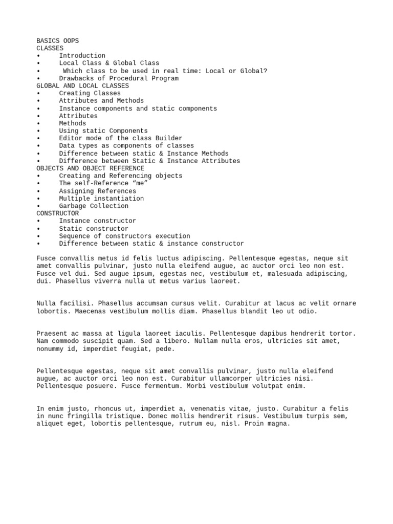 oops abap concepts | PDF oops abap concepts | PDF