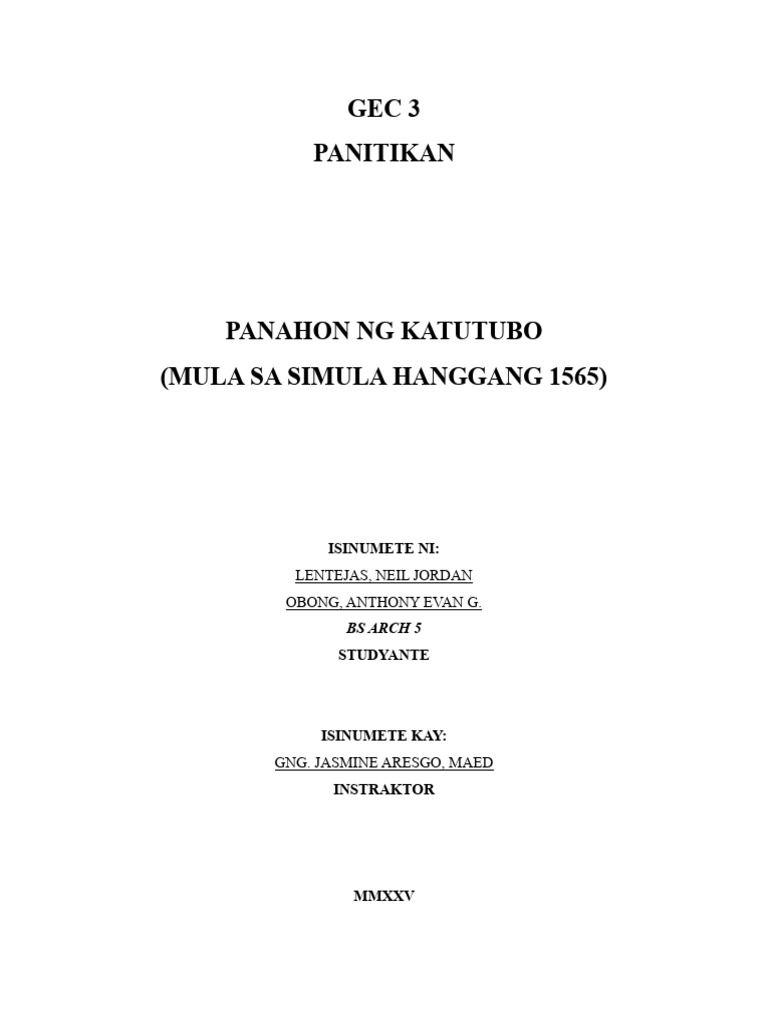 Gec 3 - Panitikan | PDF