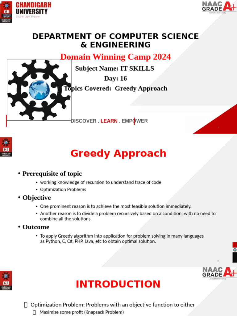 Greedy Algorithm Techniques Explained | PDF | Mathematical Optimization | Algorithms