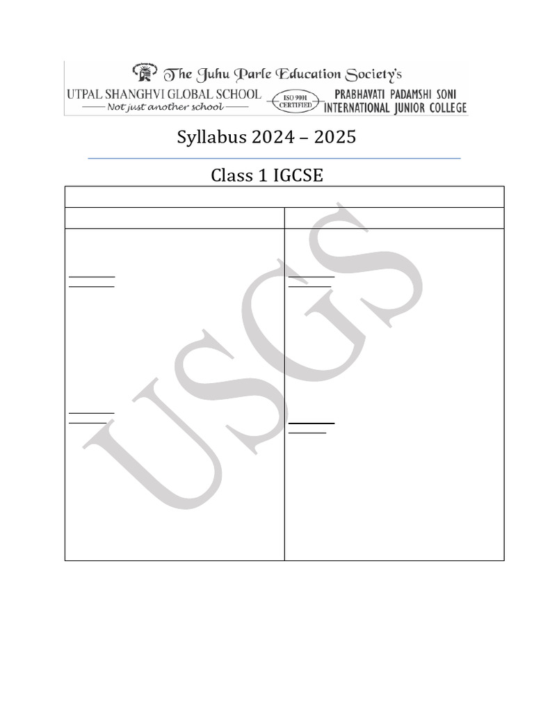 GLOBAL-PERSPECTIVES-Syllabus-Term-2 | PDF