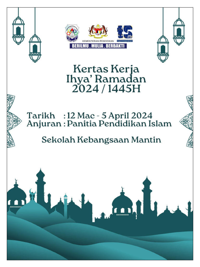 Kertas Kerja Ihya' Ramadhan 2024 | PDF