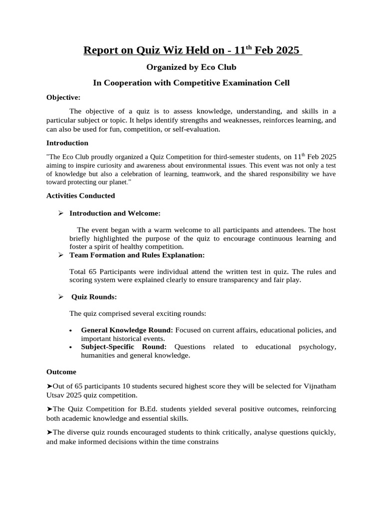 Eco Club | PDF
