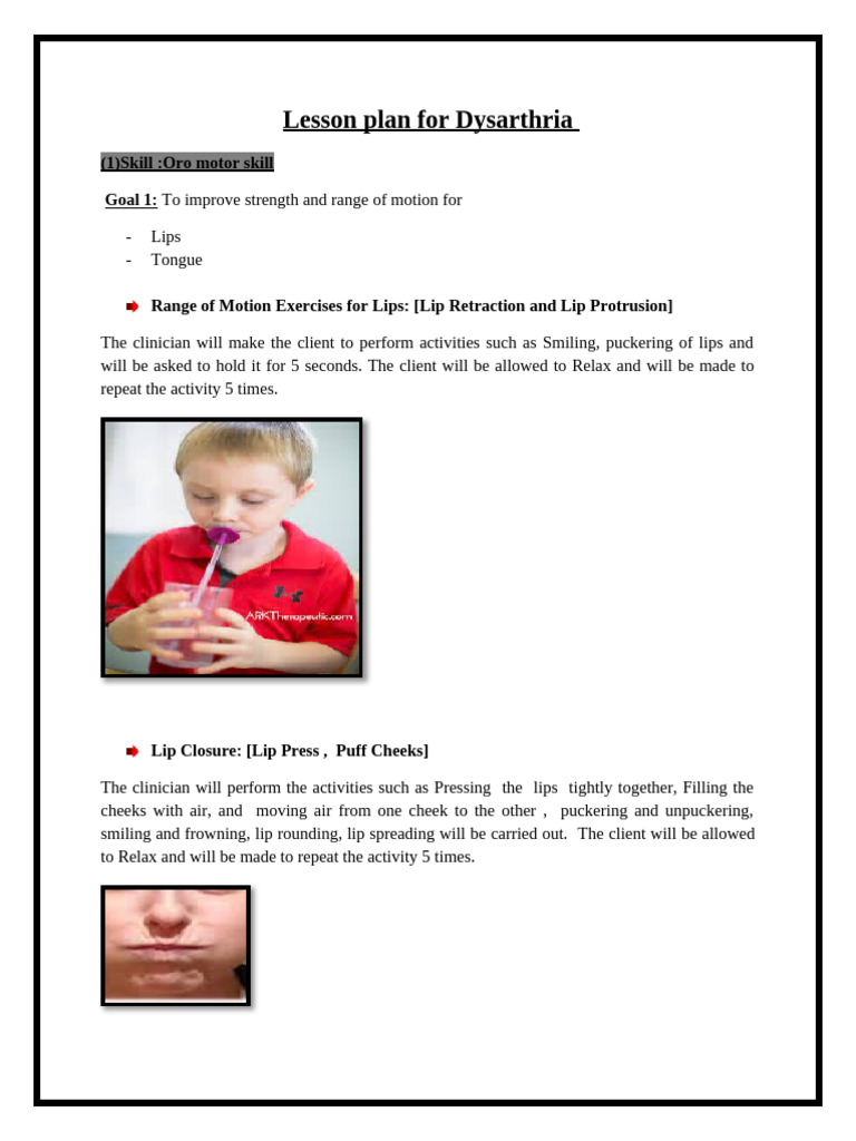 Dysarthria Therapy Guide | PDF | Human Voice | Phonetics