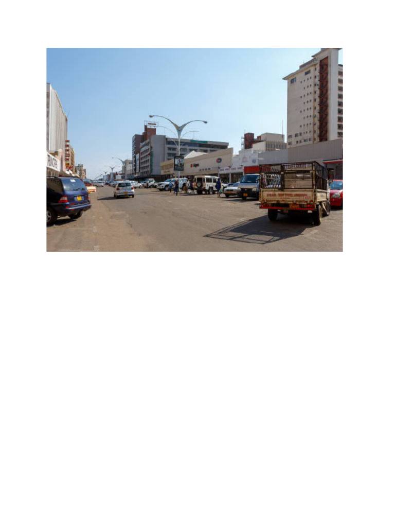 Pictures of Various Places or Items in Bulawayo | PDF