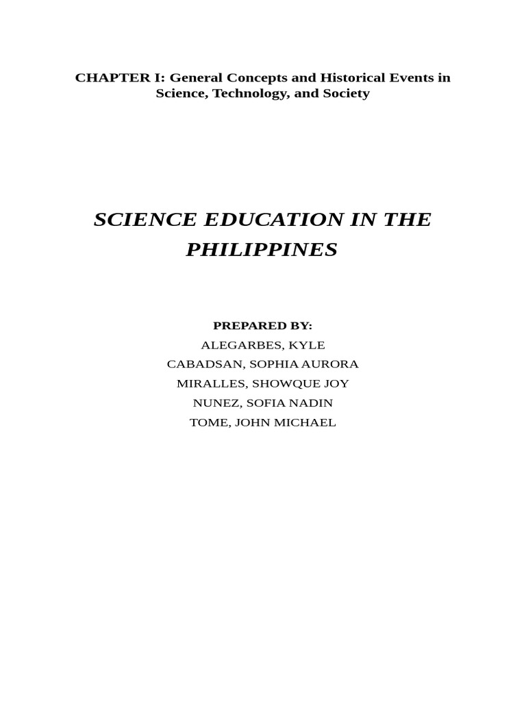 STS-HANDOUT-DAFAK | PDF | Science Education | Science