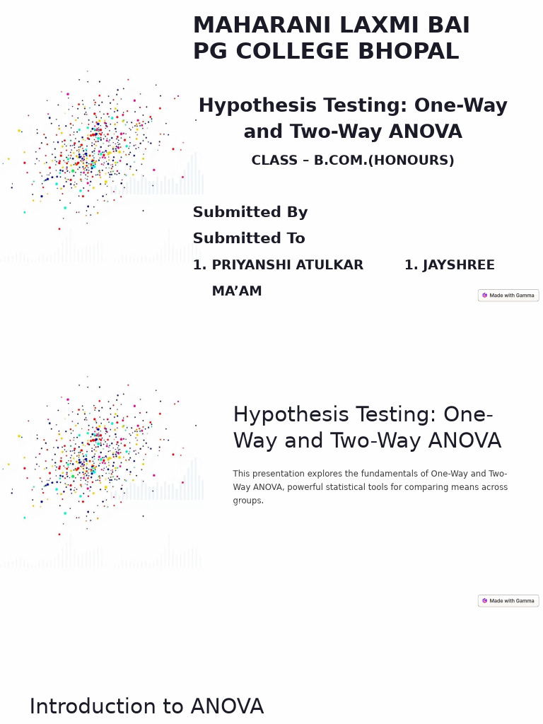 One-Way and Two-Way ANOVA Guide | PDF | Analysis Of Variance ...