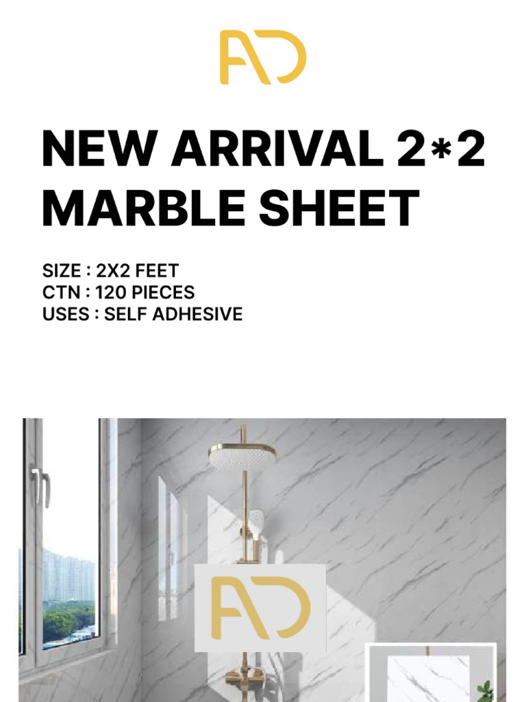 Ad New 2X2 Marble Sheet PDF | PDF